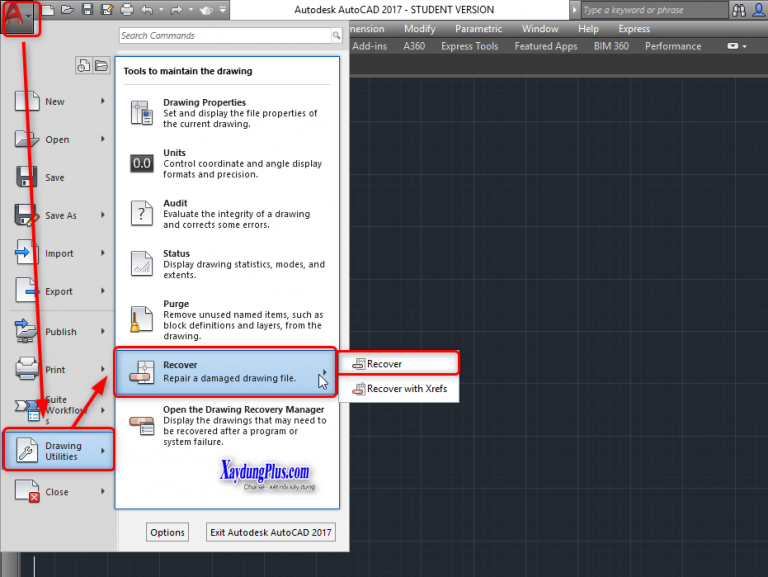 Tổng hợp một số cách sửa file AutoCad bị lỗi - Bim House Education