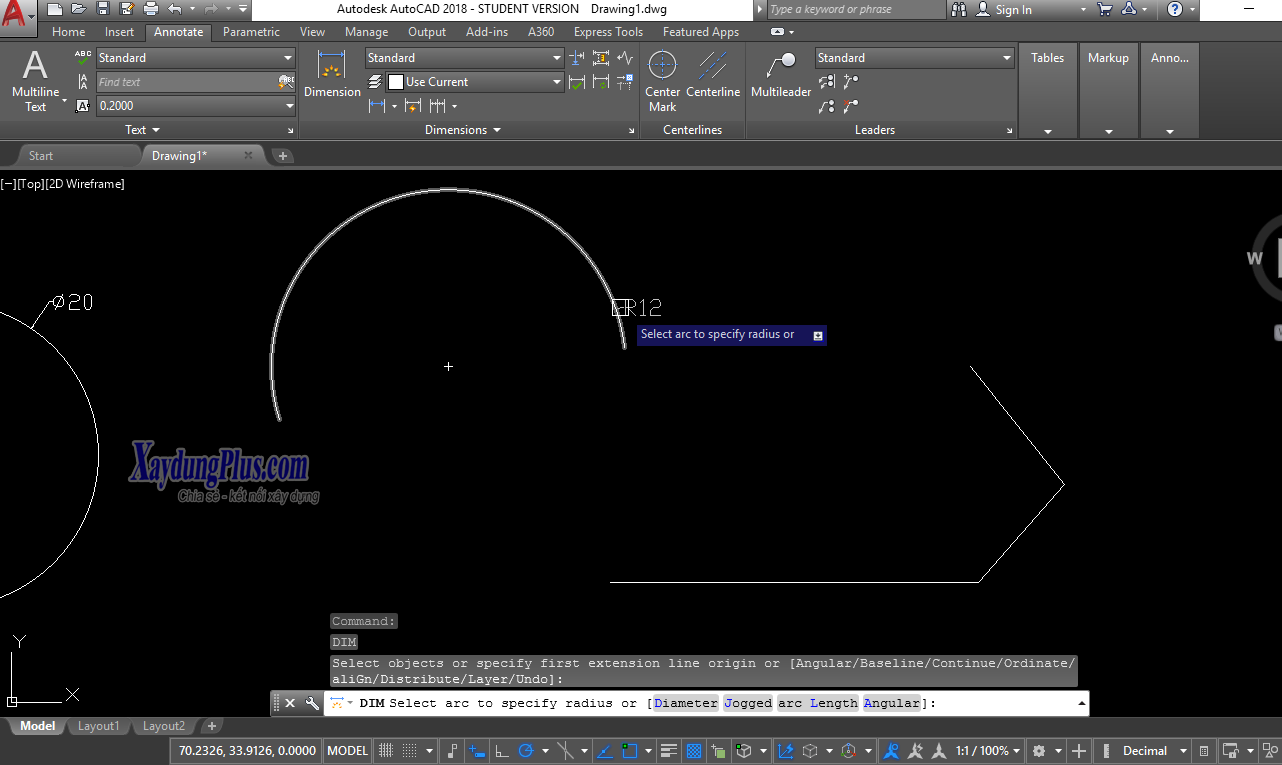Mẹo sử dụng trục tọa độ trong AutoCad ⋆